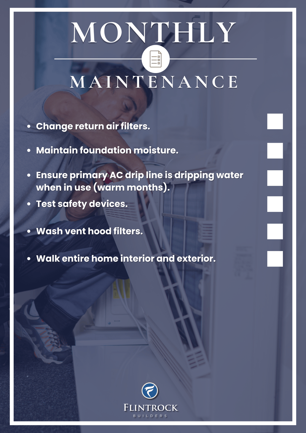 Monthly Maintenance Checklist